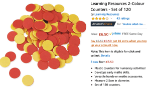 double sided counters | MathsZest