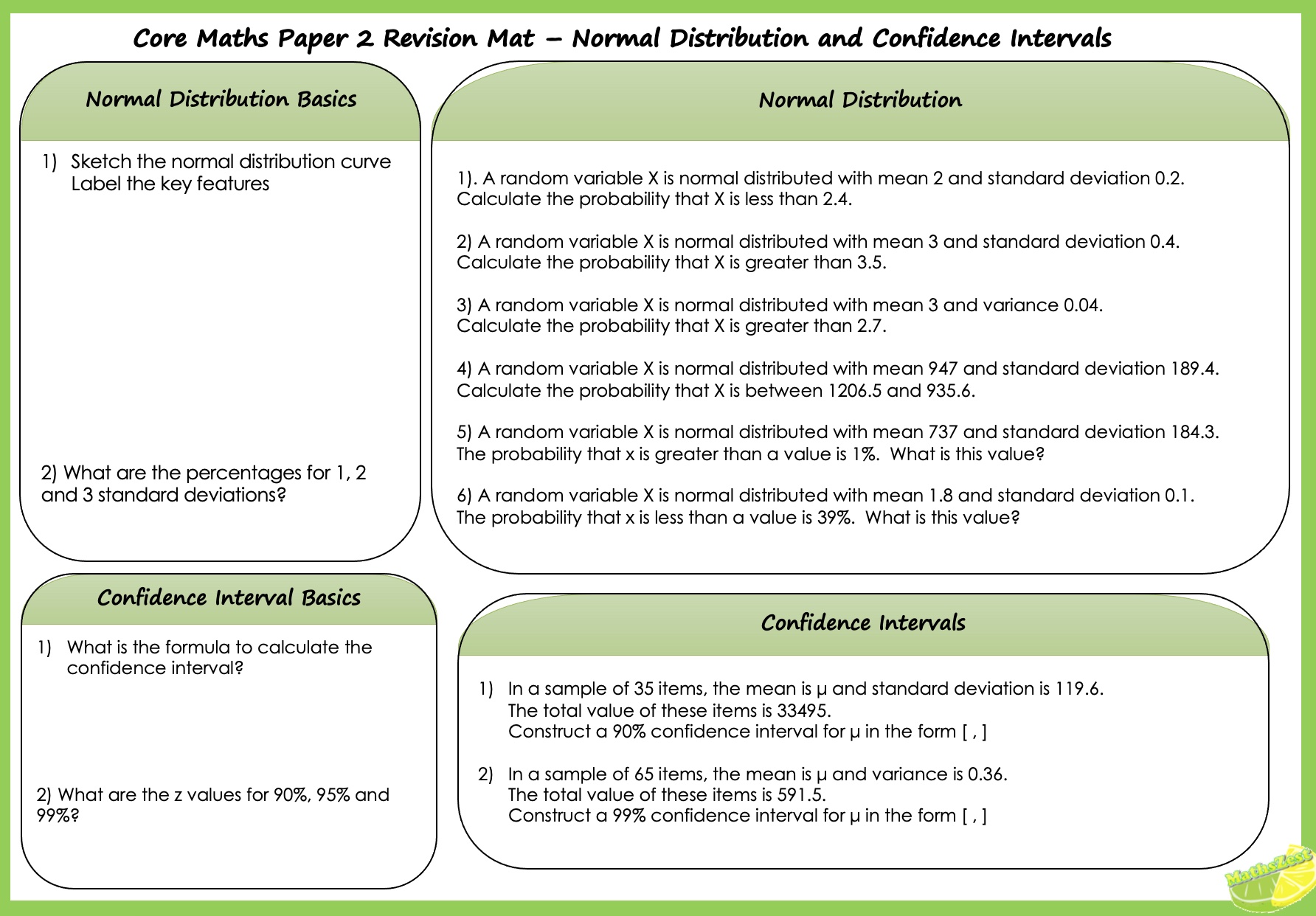 CORE MATHS | MathsZest
